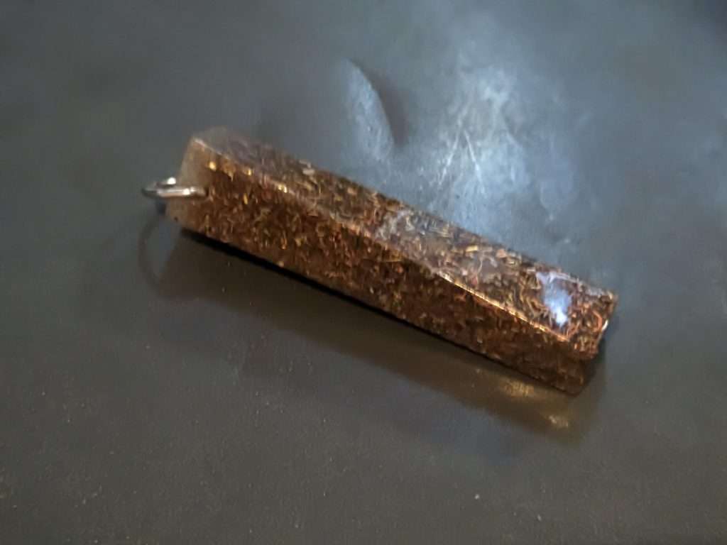 Twisted Cuboid Pendant - Orgone Creation