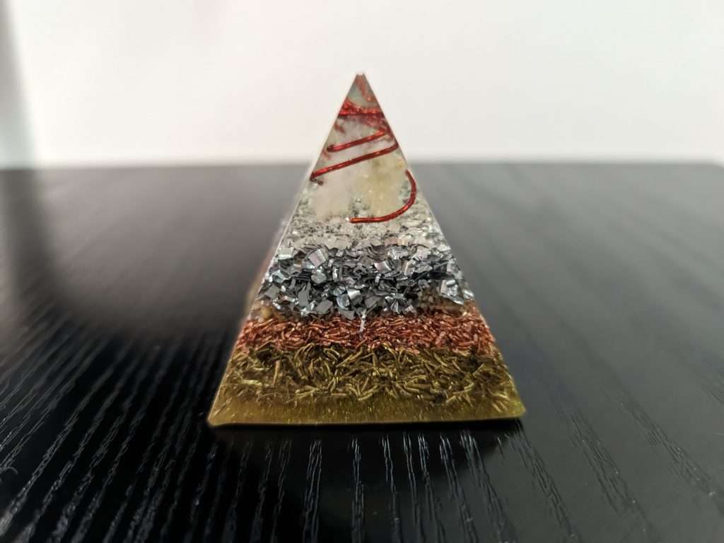 Small Pyramid XS Gold Silver - Orgone Creation